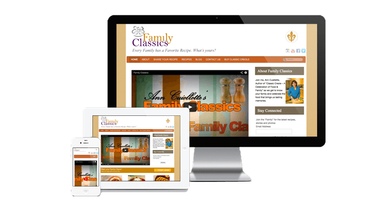 Website design for Famliy Classics: a family recipe site - Bauerhaus ...